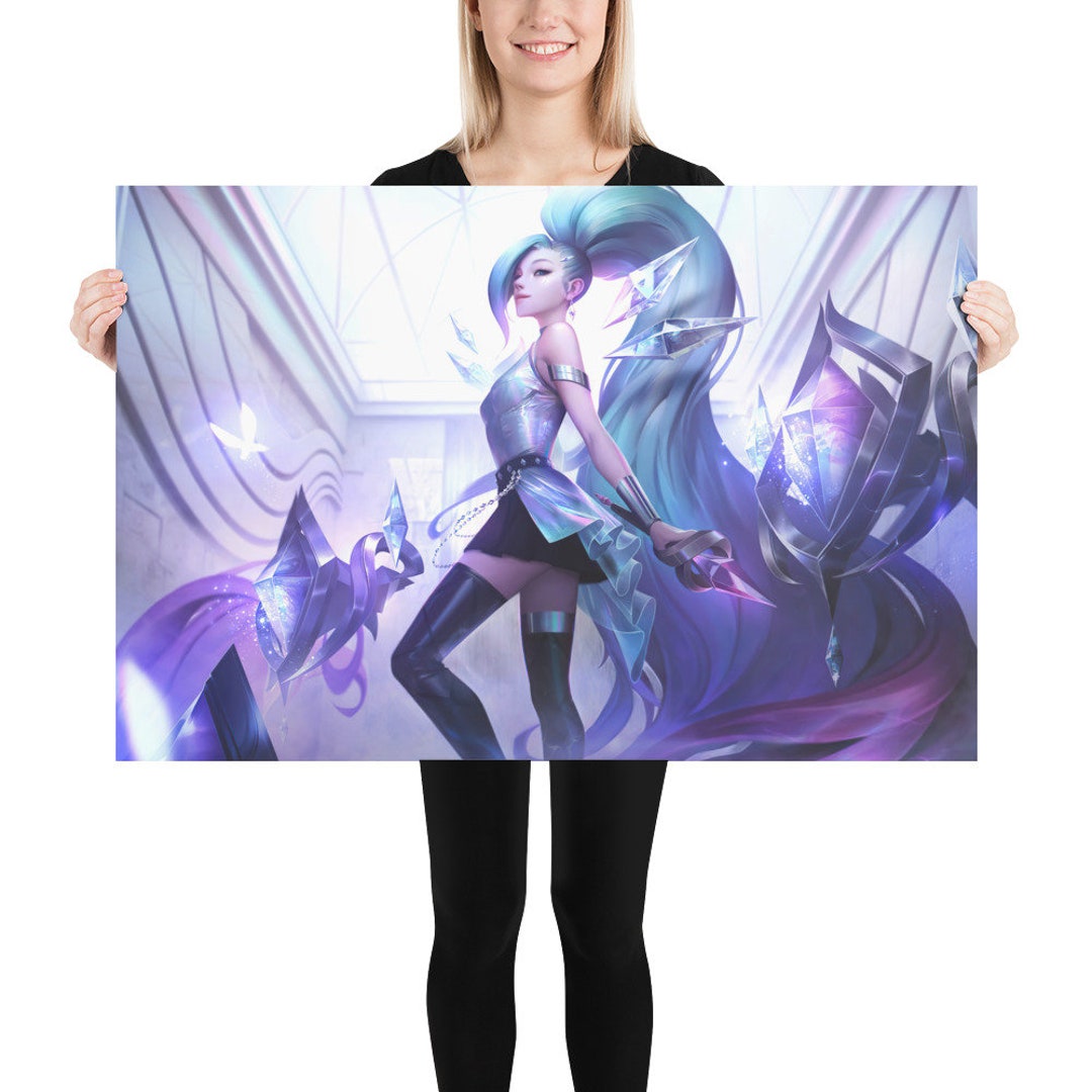 KDA All Out Seraphine Splash Art Poster - League of Legends - 12K Res ...