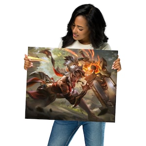 Primal Ambush Riven Splash Art Poster - League of Legends - 12K Res - Etsy