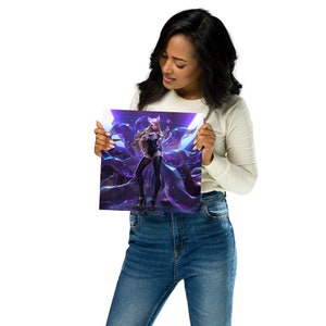 KDA Ahri Splash Art Poster League of Legends 12K Res - Etsy