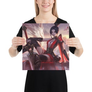 Valiant Sword Riven Splash Art Poster - League of Legends - 12K Res - Etsy