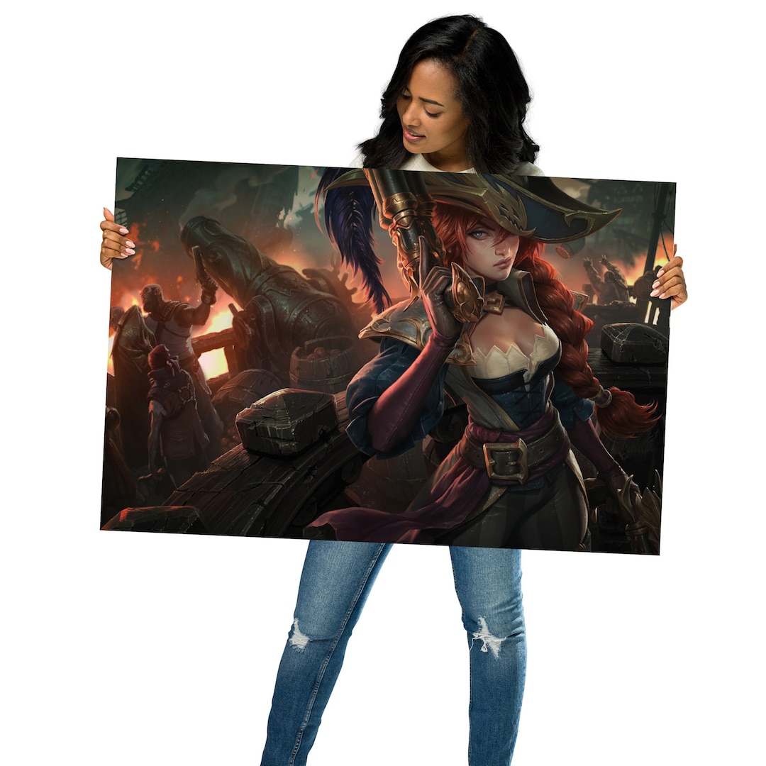 Captain Miss Fortune Splash Art Poster - League of Legends - 12K Res - Etsy