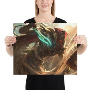 Sand Wraith Pyke Splash Art Poster - League of Legends - 12K Res - Etsy