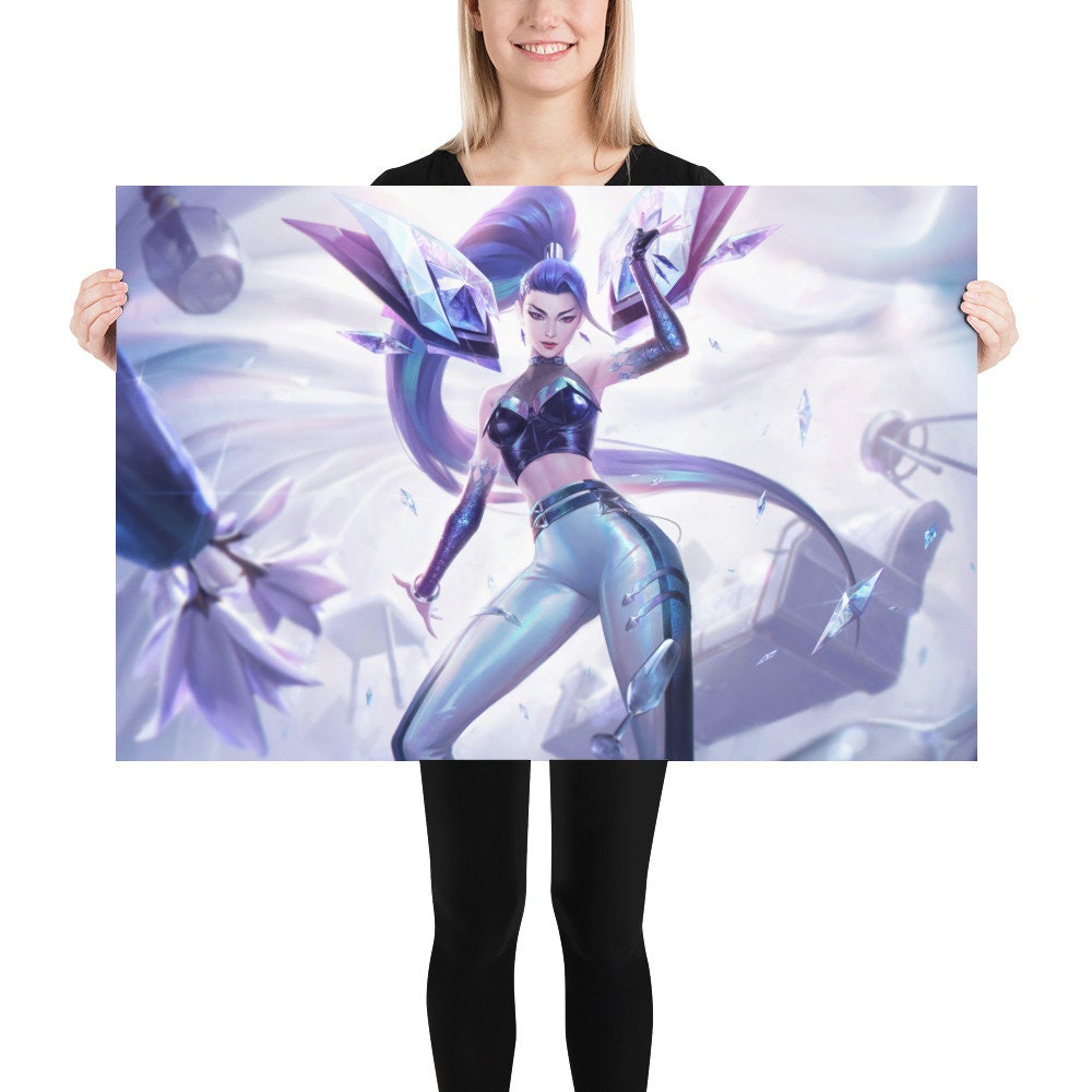 KDA All Out Kai'sa Splash Art Poster League of Legends 12K Res - Etsy