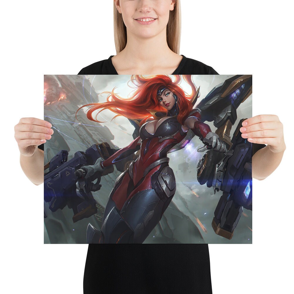 Gun Goddess Miss Fortune Splash Art Poster League of Legends 12K Res - Etsy