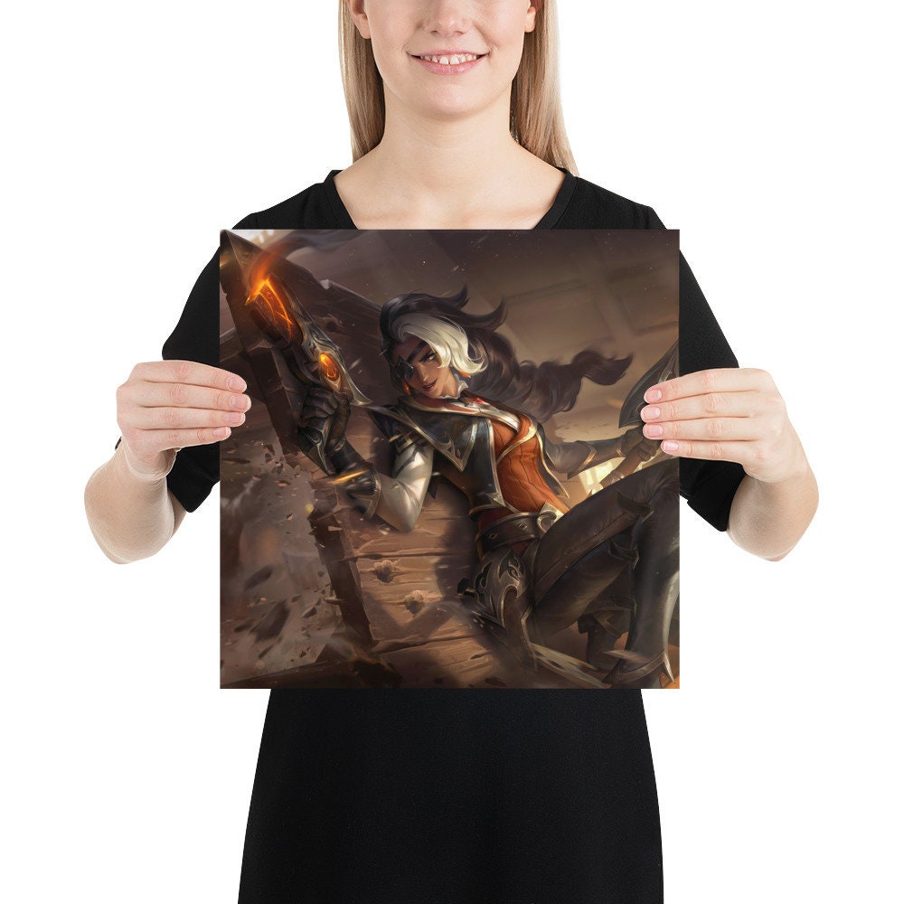 High Noon Samira Splash Art Poster League of Legends 12K Res - Etsy