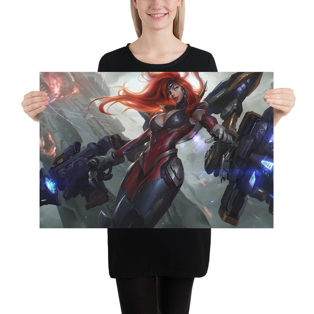 Gun Goddess Miss Fortune Splash Art Poster - League of Legends - 12K ...
