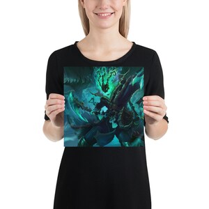 Thresh Splash Art Poster - League of Legends - 12K Res - Etsy