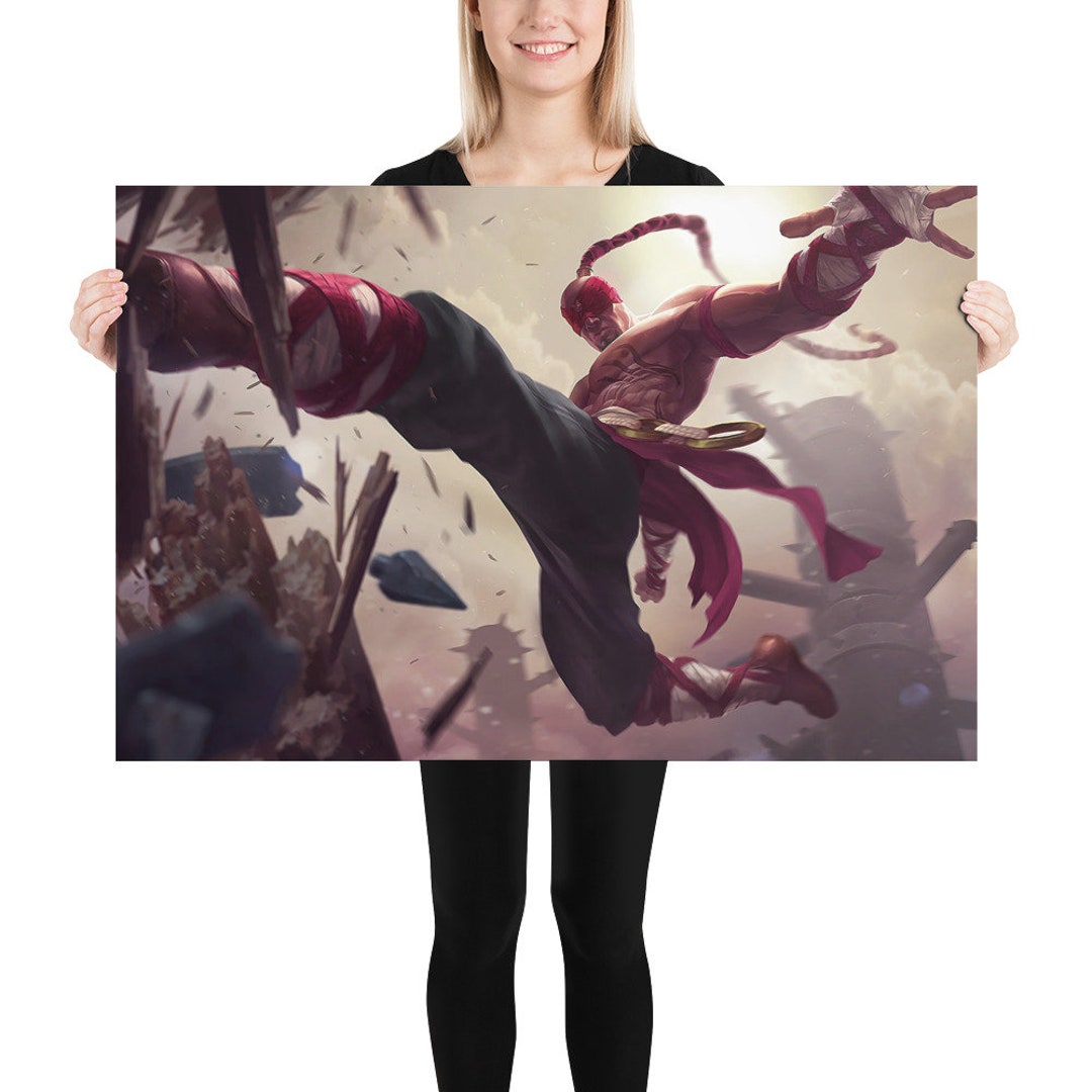 Lee Sin Splash Art Poster - League of Legends - 12K Res - Etsy