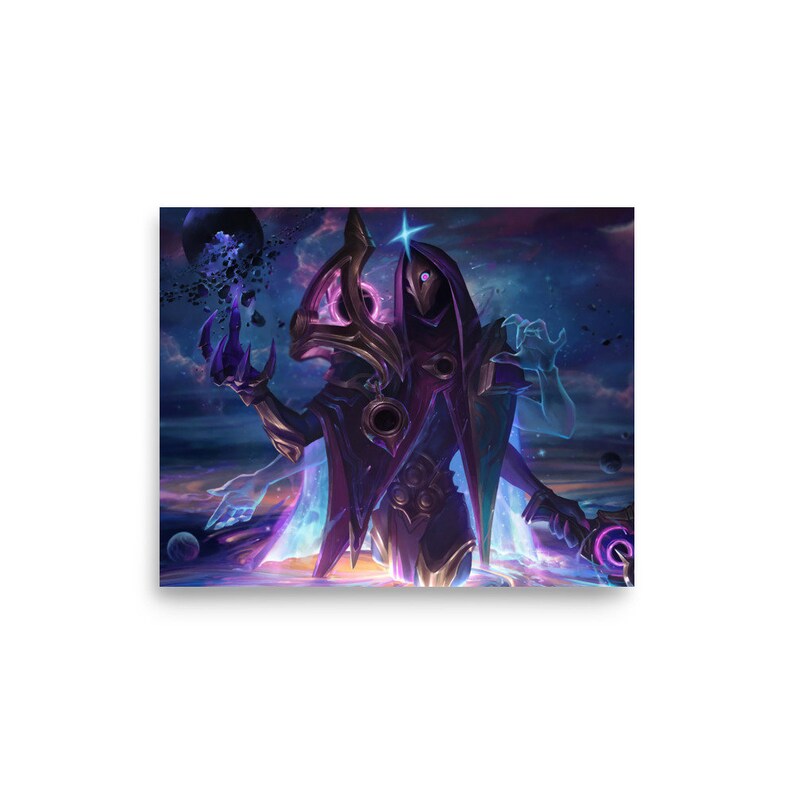 Dark Cosmic Jhin Splash Art - Poster - League of Legends - 12K Res - Etsy