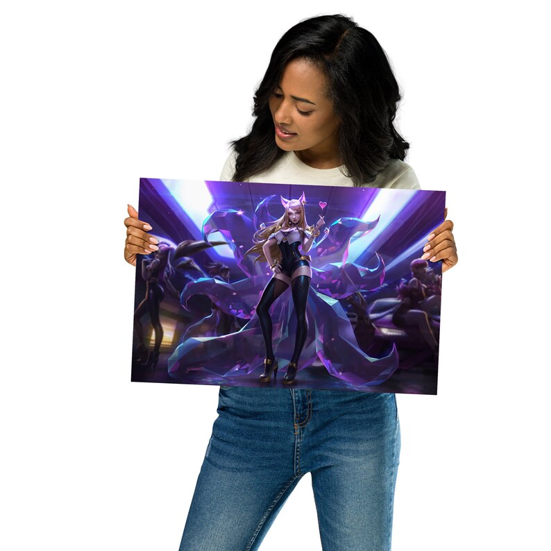 KDA Ahri Splash Art Poster - League of Legends - 12K Res - Etsy