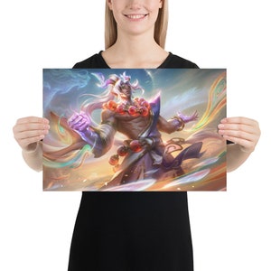 Heavenscale Lee Sin Splash Art Poster - League of Legends - 12K Res - Etsy