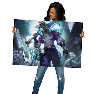 Star Guardian Ekko Splash Art Poster League of Legends 12K Res - Etsy