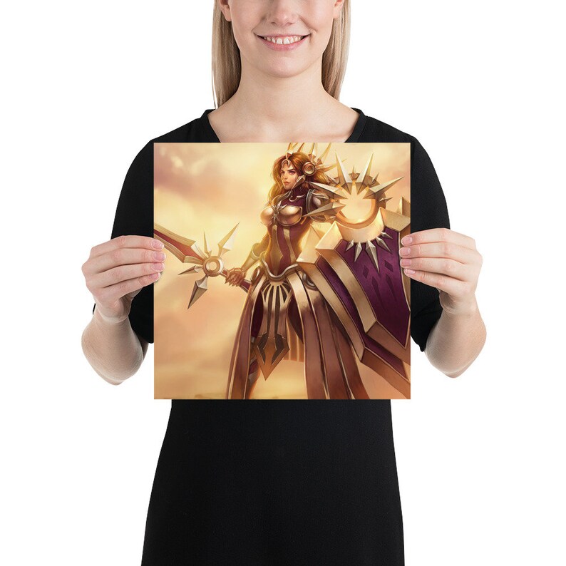 Leona Splash Art Poster - League of Legends - 12K Res - Etsy