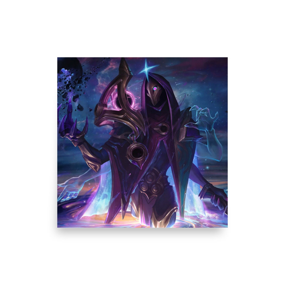 Dark Cosmic Jhin Splash Art - Poster - League of Legends - 12K Res - Etsy