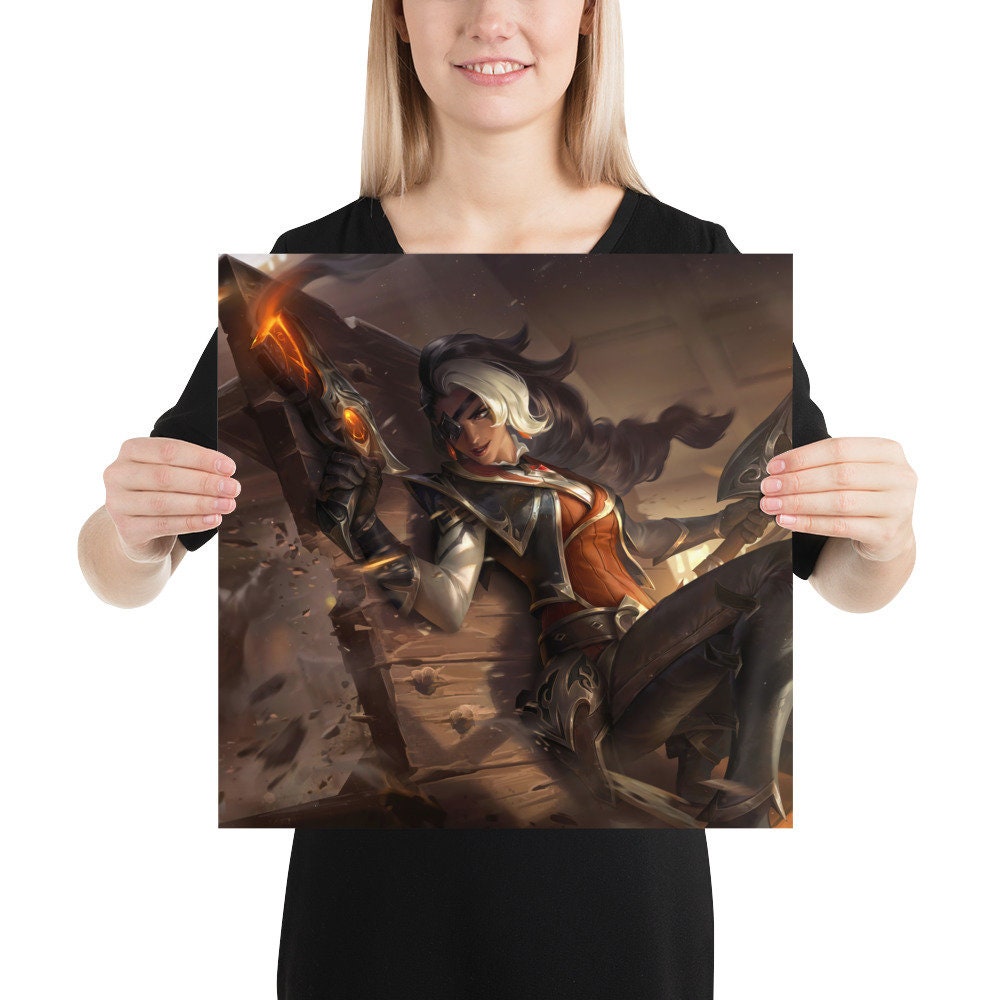 High Noon Samira Splash Art Poster League of Legends 12K Res - Etsy