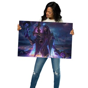 Dark Cosmic Jhin Splash Art Metal Print - League of Legends - 12K Res ...