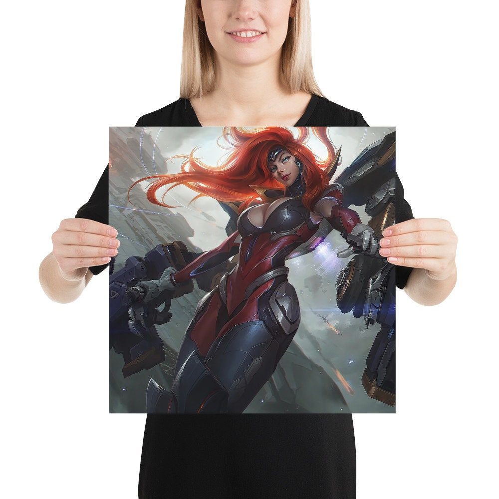 Gun Goddess Miss Fortune Splash Art Poster League of Legends 12K Res - Etsy