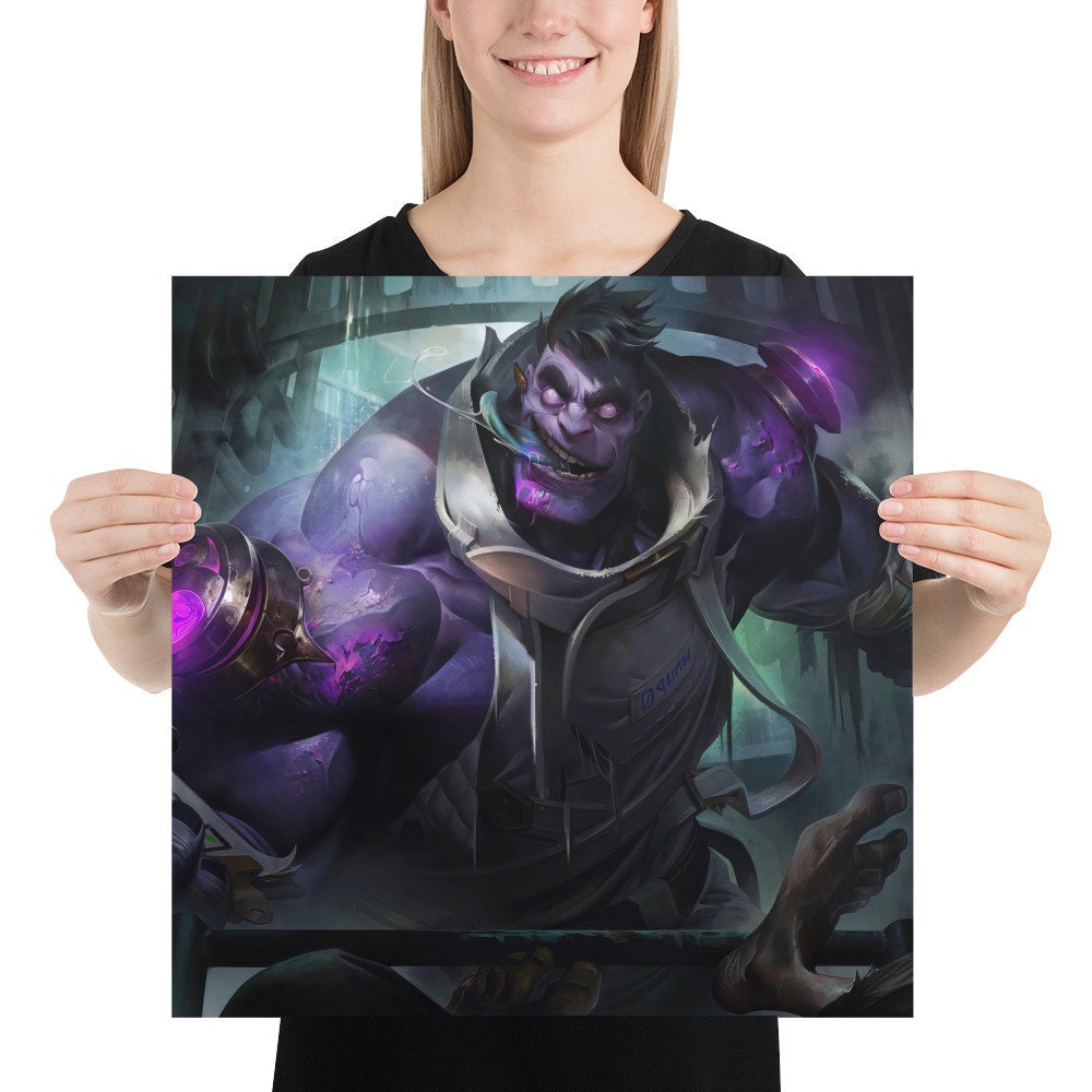 Dr. Mundo Splash Art Poster - League of Legends - 12K Res - Etsy