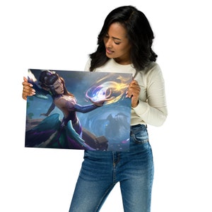 Majestic Empress Morgana Splash Art Poster League of Legends 12K Res - Etsy