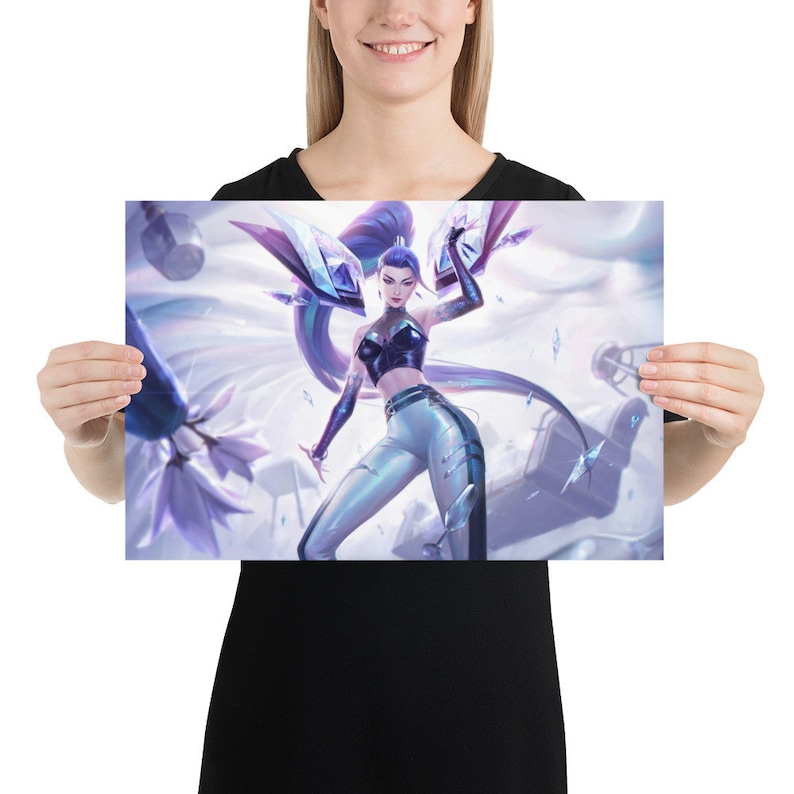 KDA All Out Kai'sa Splash Art Poster League of Legends 12K Res - Etsy
