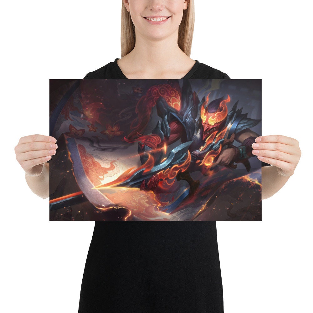 Shan Hai Scrolls Jhin Splash Art Poster League of Legends 12K Res - Etsy