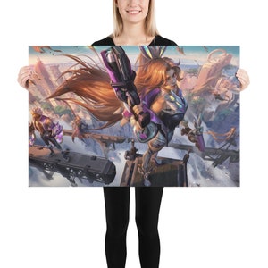Battle Bunny Miss Fortune Splash Art Poster - League of Legends - 12K ...