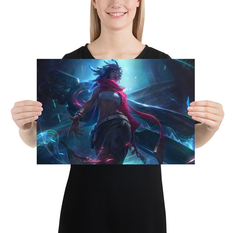 True Damage Senna Splash Art Poster League of Legends 12K Res - Etsy