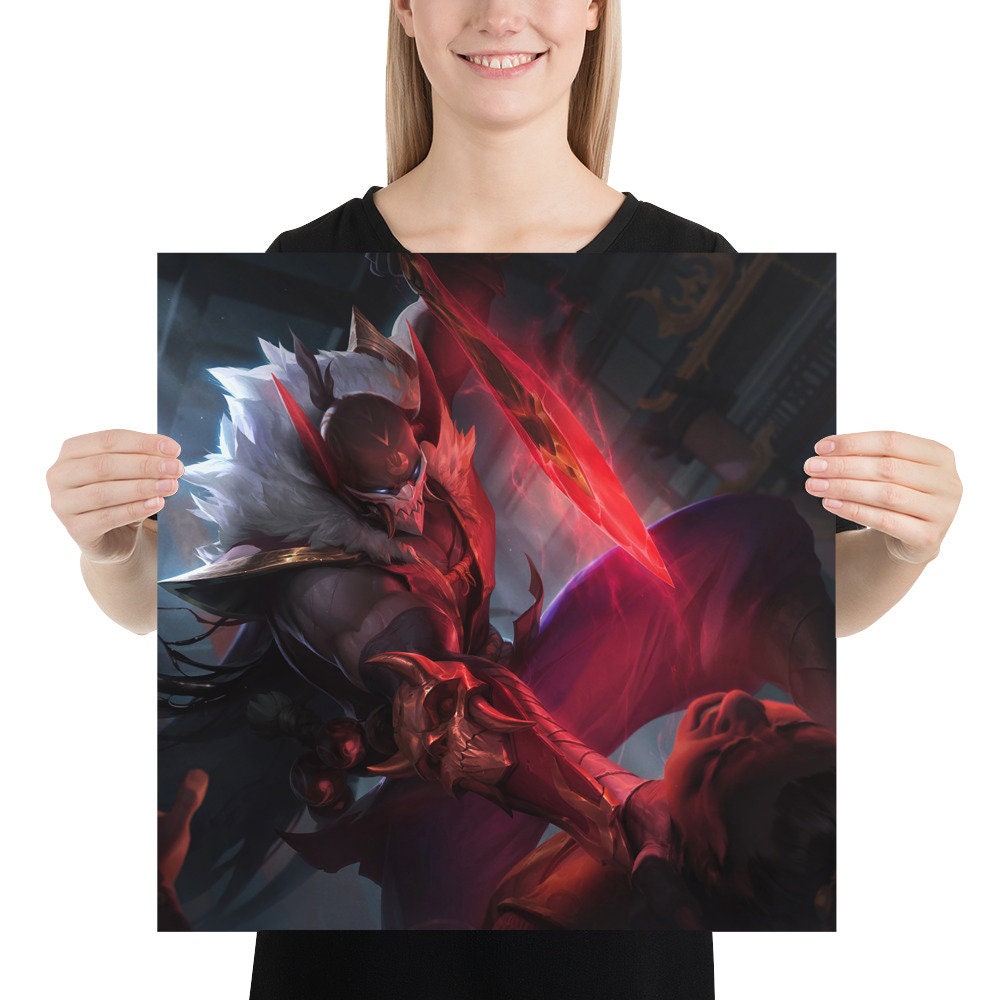 Blood Moon Pyke Splash Art Poster League of Legends 12K - Etsy