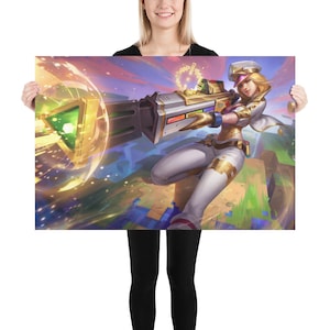 Arcade Caitlyn Prestige Edition Splash Art Poster - League of Legends ...
