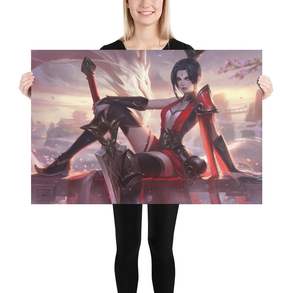 Valiant Sword Riven Splash Art Poster League of Legends 12K Res - Etsy
