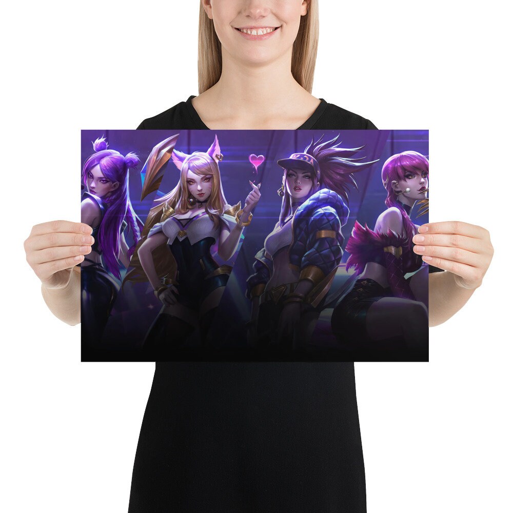 KDA Pop Stars Collage Poster League of Legends 12K Res - Etsy