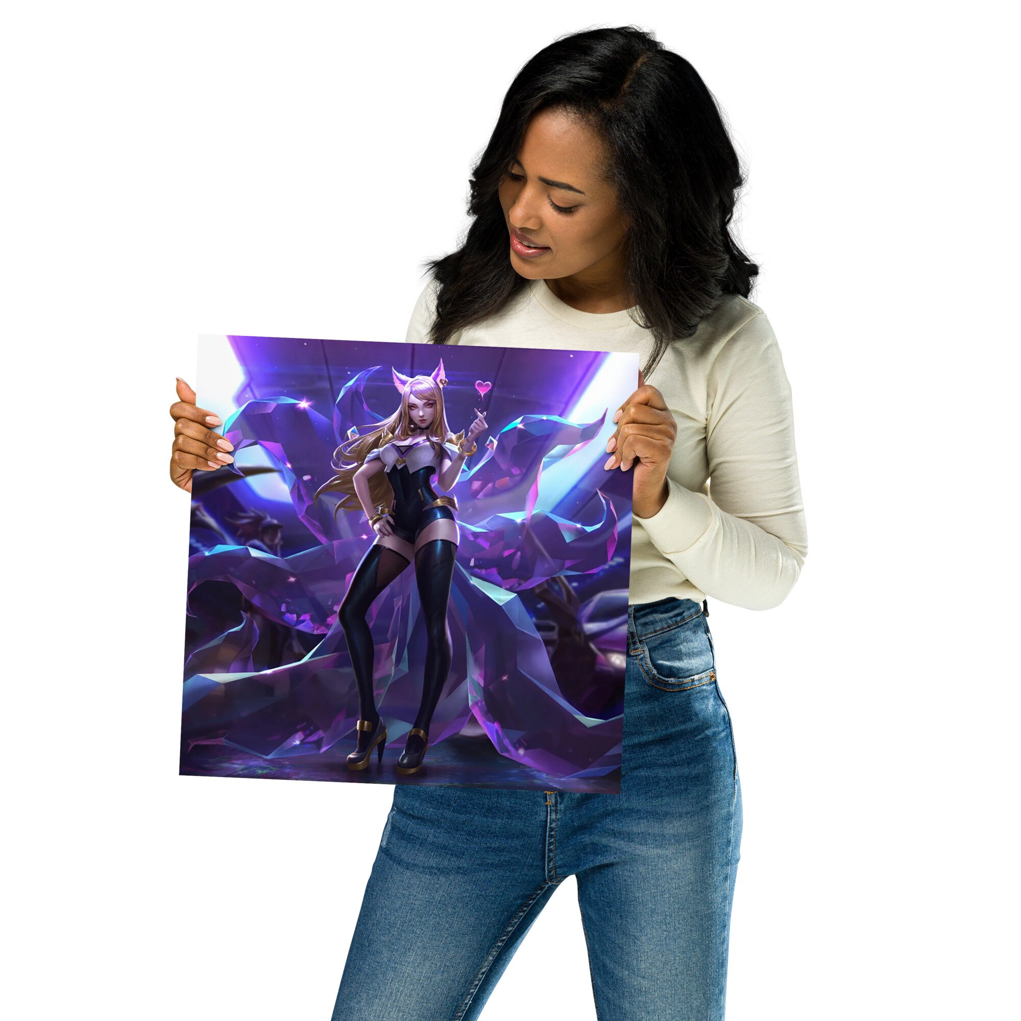 KDA Ahri Splash Art Poster League of Legends 12K Res - Etsy