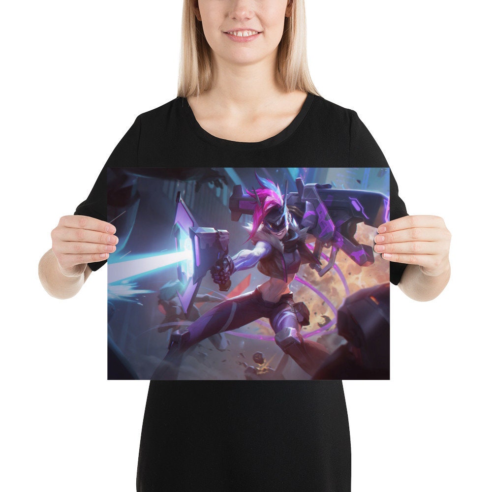 Project Jinx Splash Art Poster League of Legends 12K Res - Etsy