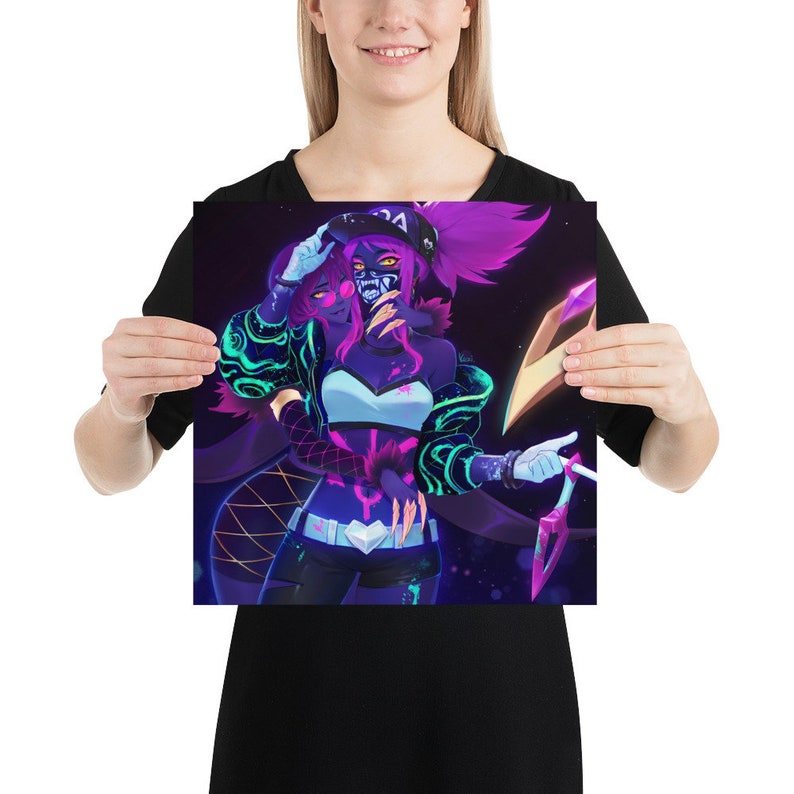 KDA Akali Evelynn Poster - League of Legends - 12K Res - Etsy Australia