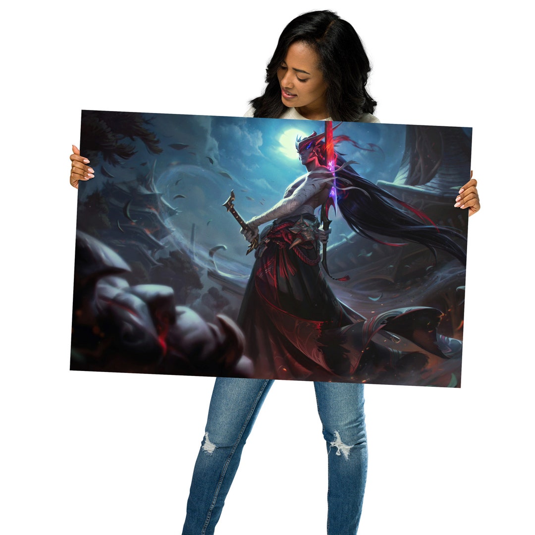 Yone Splash Art Poster - League of Legends - 12K Res - Etsy