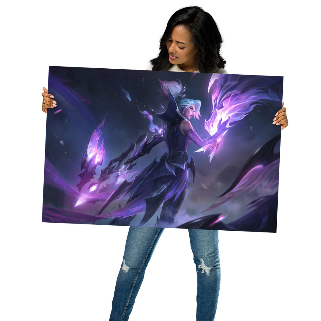 Dragonmancer Vayne Splash Art Poster - League of Legends - 12K Res - Etsy
