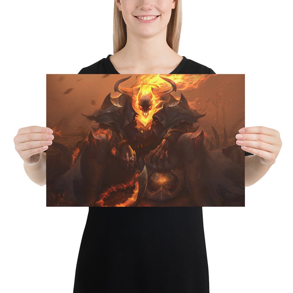 High Noon Thresh Splash Art Poster League of Legends 12K Res - Etsy