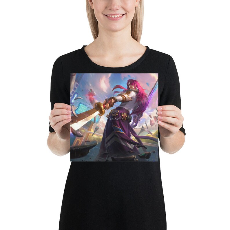 Battle Academia Yone Splash Art Poster - League of Legends - 12K Res - Etsy