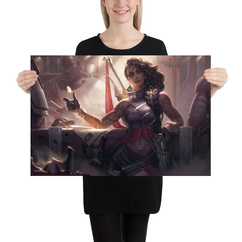 Samira Base Splash Art Poster - League of Legends - 12K Res - Etsy