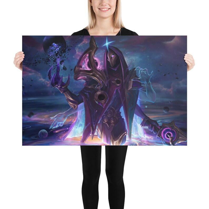 Dark Cosmic Jhin Splash Art - Poster - League of Legends - 12K Res - Etsy