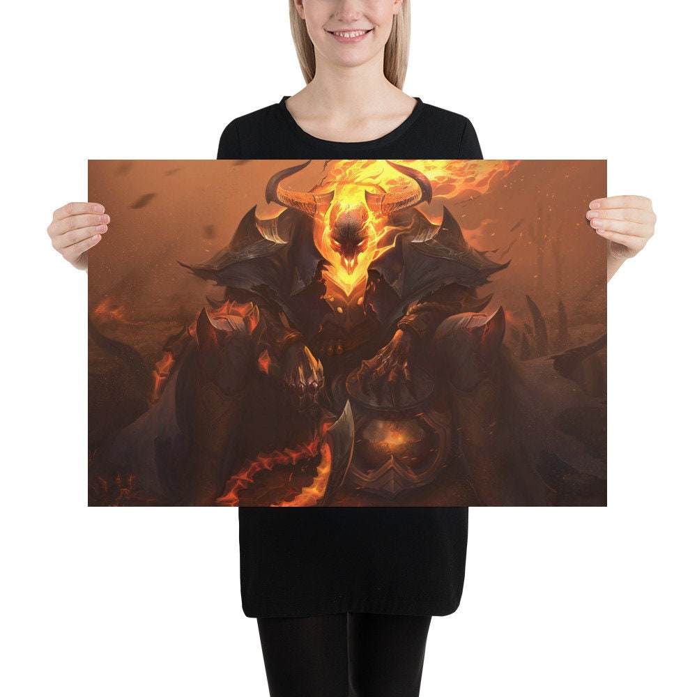 High Noon Thresh Splash Art Poster League of Legends 12K Res - Etsy