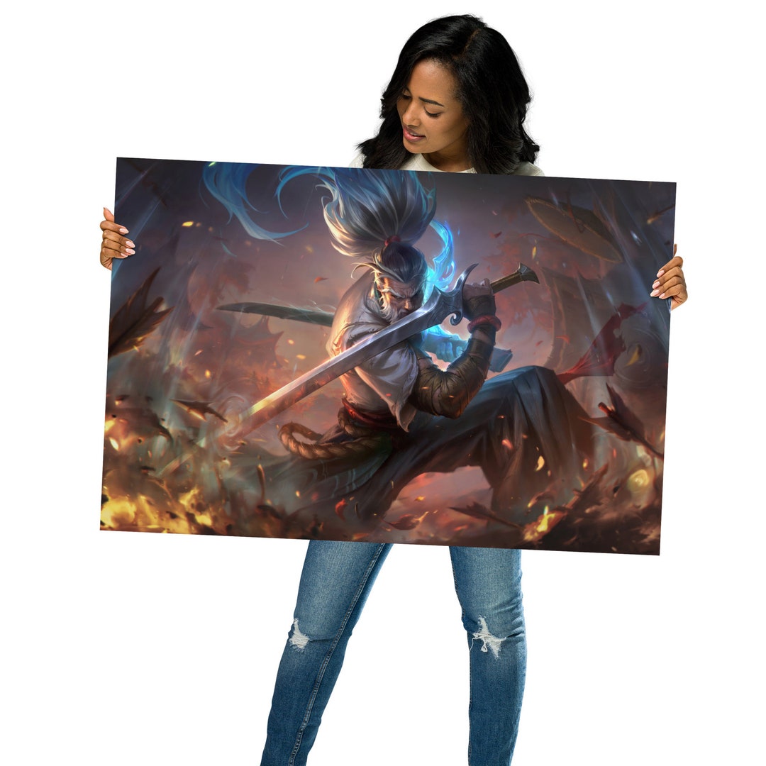 Forseen Yasuo Splash Art Poster - League of Legends - 12K Res - Etsy