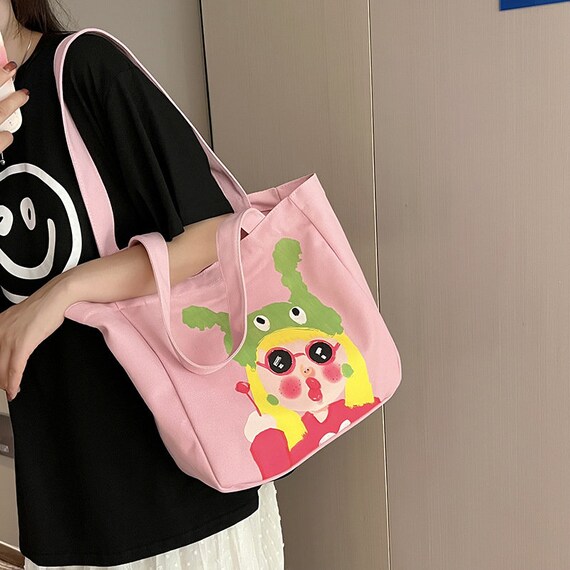 Funny Tote Bag Minimalist Grocery Bag High Capacity Shoulder - Etsy