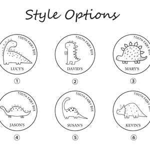 Cute Dinosaur Baby's First Tooth Box, Custom Tooth Keepsake Box With ...