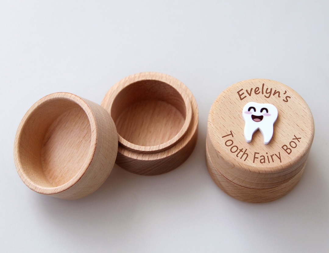 Personalized Tooth Fairy Keepsake Box, Personalized Beech Wood Box ...