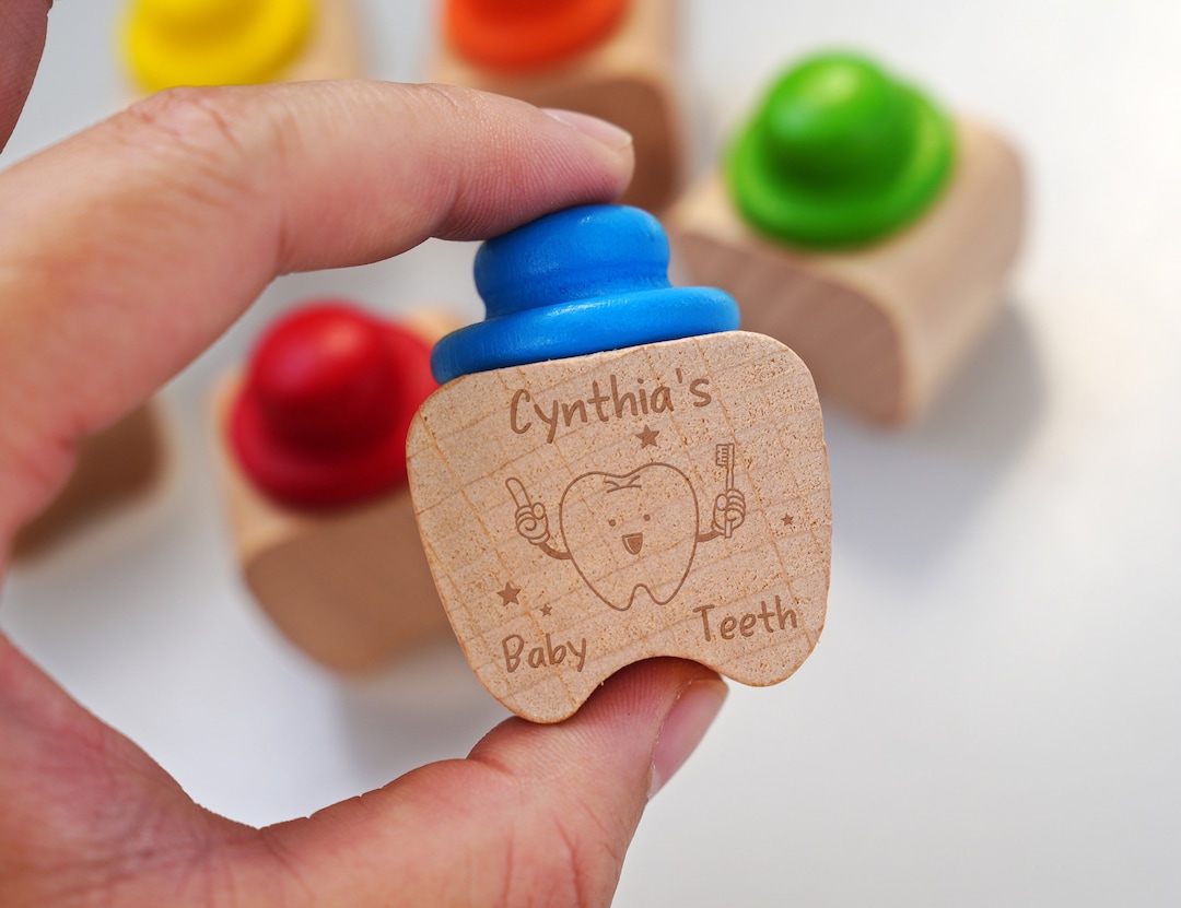 Child Tooth Fairy Box, Tooth Keepsake Box, Personalized Beech Wood Box ...