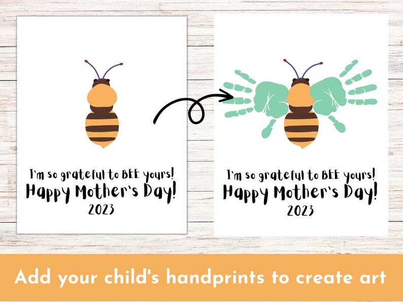 Mother's Day Printable Handprint Craft for Kids and Babies - Etsy