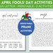 April Fools' Day Prank Printable Activities | Unsolvable Word Search ...