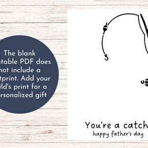 Father's Day Printable Fish Footprint Craft for Kids & Babies | Fishing ...