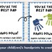 Father's Day Printable Handprint Craft for Kids & Babies Best Dad Hands ...